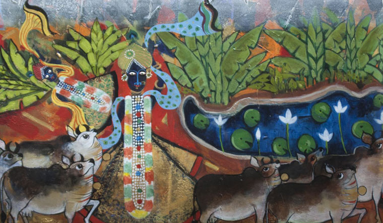 Artist Ashok Hazra and Lord Krishna, his muse- The Week