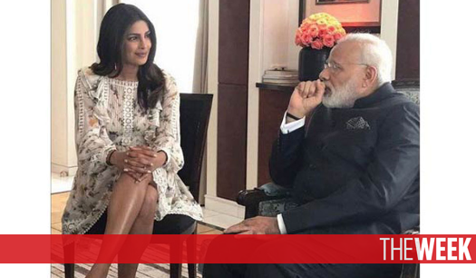 Modi takes time out of his busy schedule to meet Priyanka Chopra