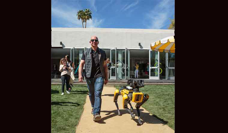 Jeff Bezos takes his robotic dog out for a stroll- The Week
