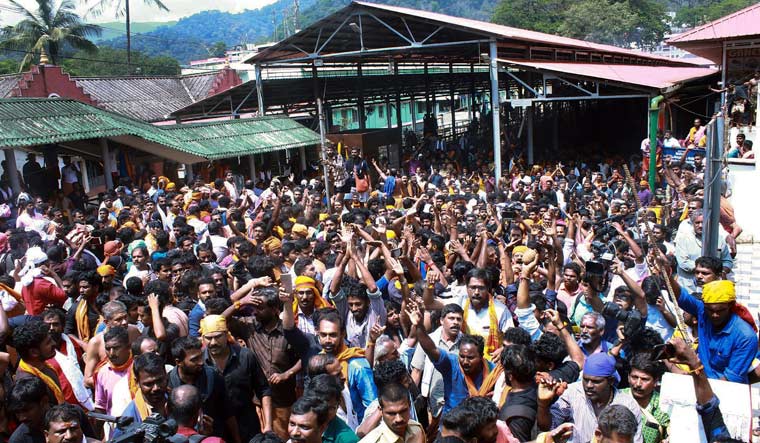Sabarimala row: 1400 arrested in connection with protests- The Week