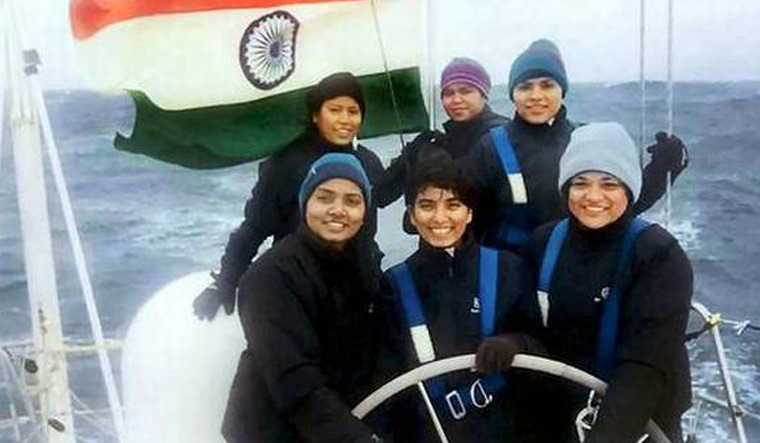 All-woman crew of INSV Tarini to reach Goa after circumnavigation of ...