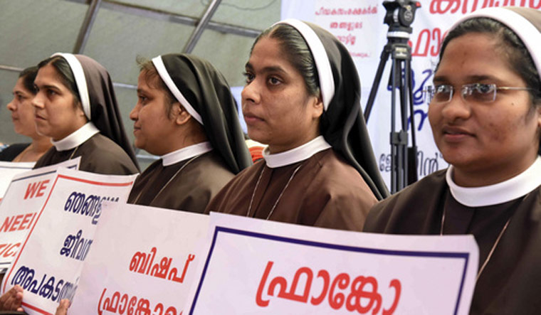 A group of priests visit protesting nuns. Kerala church divided over ...