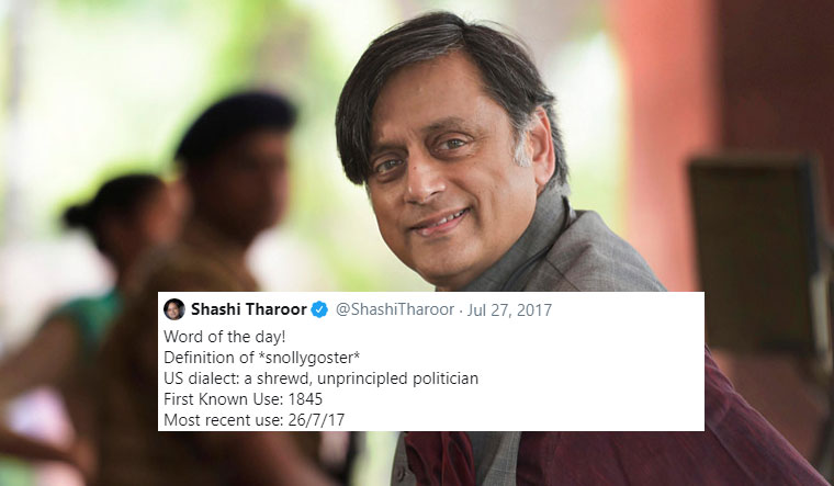Shashi Tharoor brings 'Snollygoster' back to life with retweet- The Week