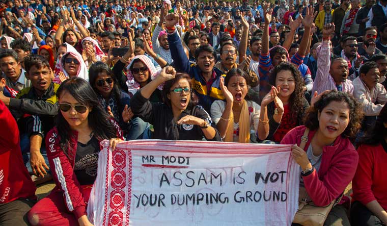 Eight columns of Army, Assam Rifles deployed in Assam as protests ...
