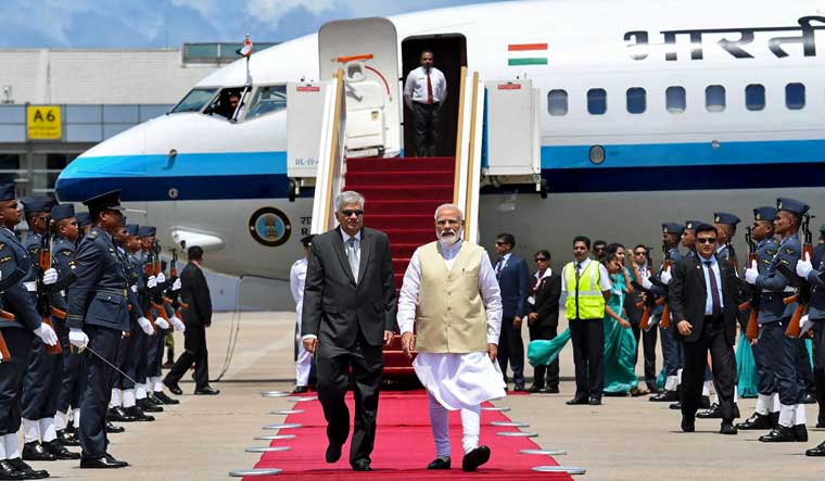 PM Modi arrives in Sri Lanka on second leg of his first foreign visit ...