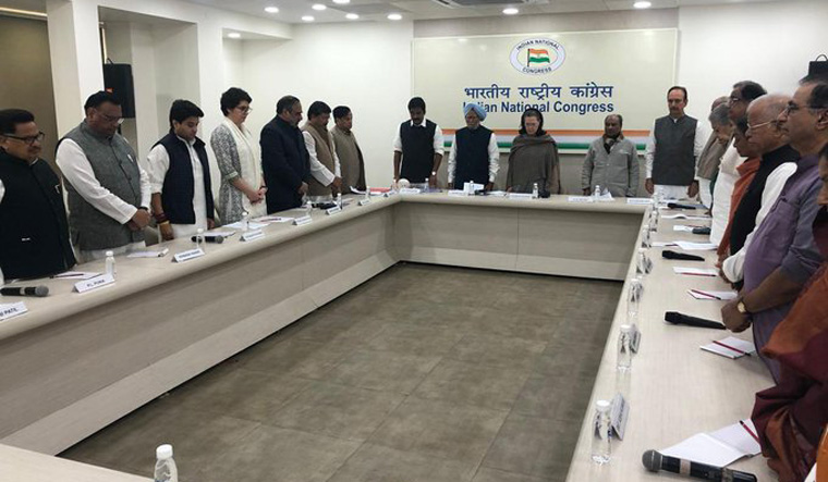 Congress Working Committee meets to discuss communal violence in ...