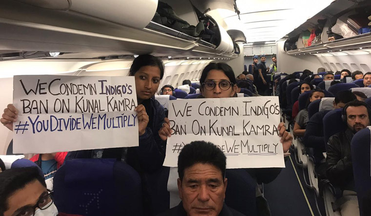 Kunal Kamra Indigo ban: Activists protest in IndiGo flight- The Week