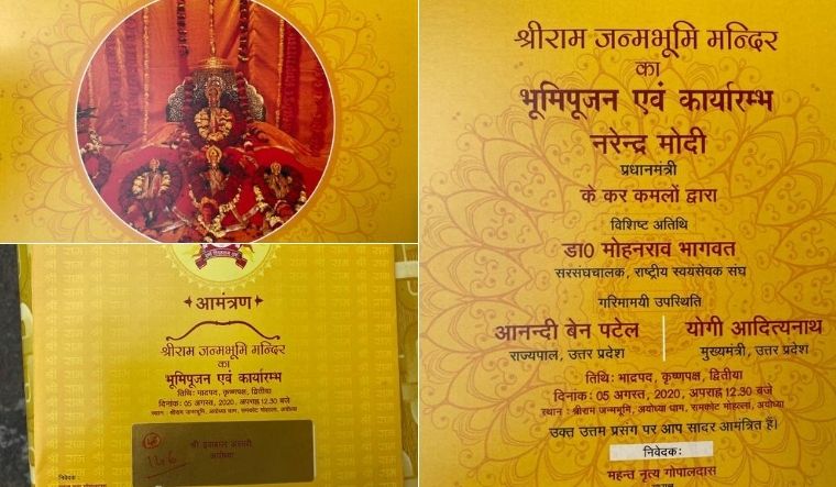 Ayodhya Ram temple bhoomi pujan: First-look of the invitation is here ...