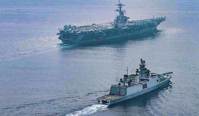 India, US begin two-day naval exercise in eastern Indian Ocean region ...