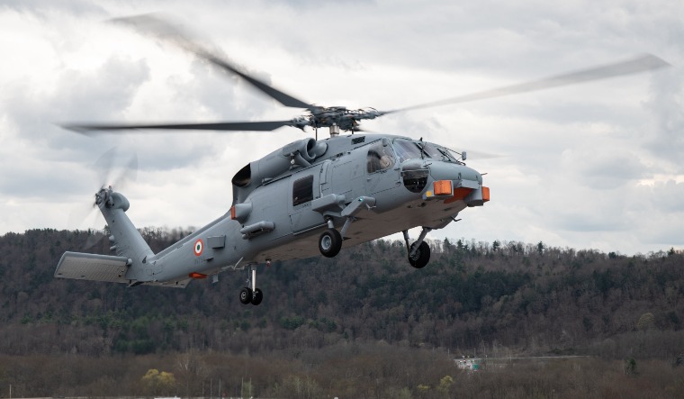 US Navy announces first flight of submarine-hunter helicopter for India ...