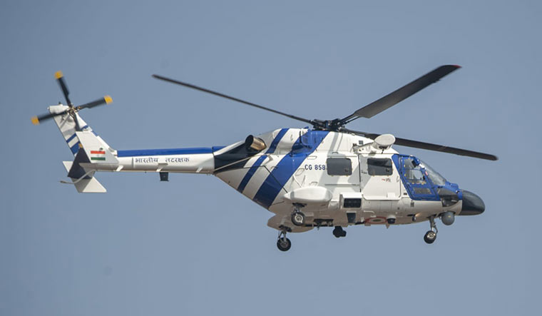 HAL manufactured ALH Mk-III Helicopters inducted into Indian Coast ...