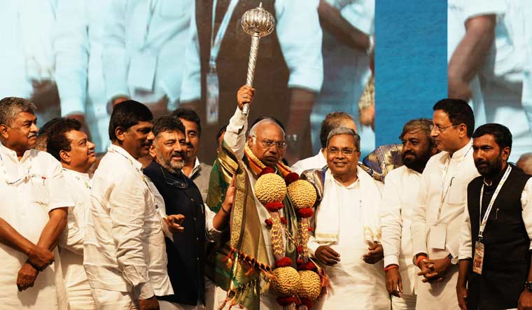 Even Modi and Shah can survive only if Constitution survives: Kharge ...