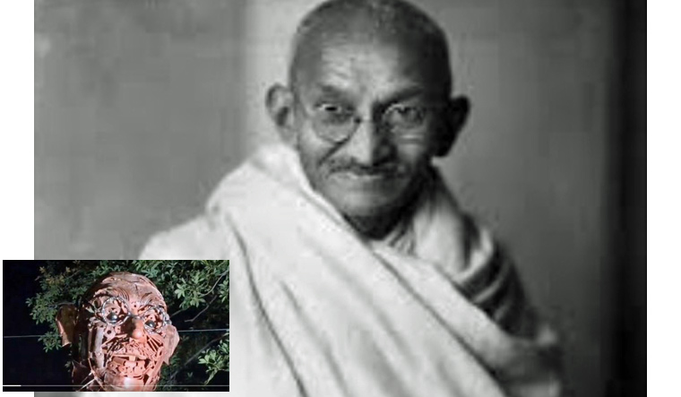 Watch: Scary statue of Mahatma Gandhi installed at Meerut removed- The Week