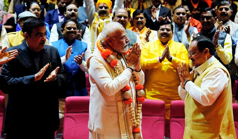 PM Modi cites poll win data to assert BJP most preferred party for ...