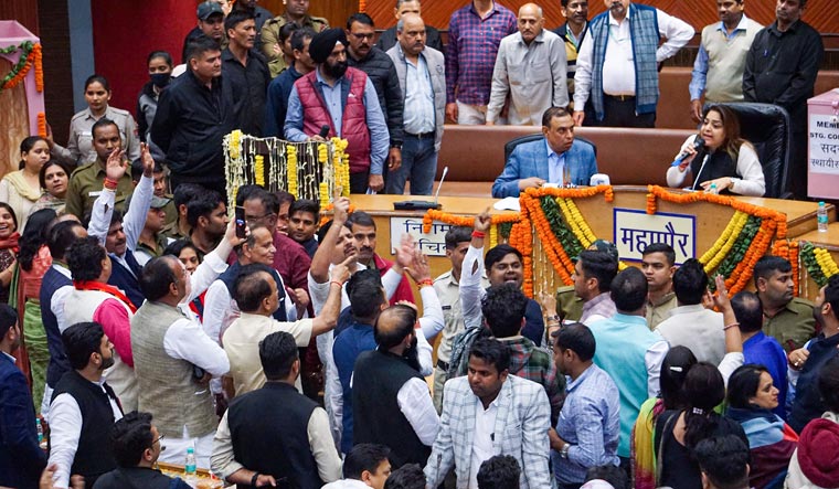 Delhi MCD ruckus: House adjourned as AAP, BJP blame game continues- The Week