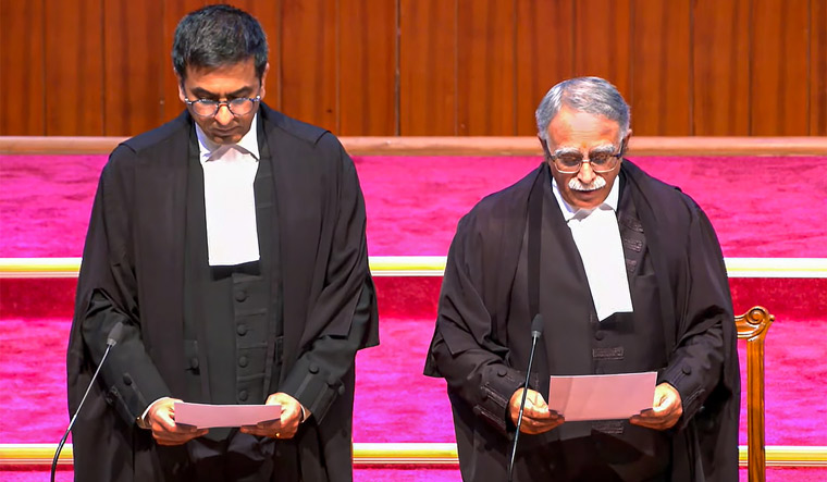 CJI administers oath of office to five new SC judges- The Week