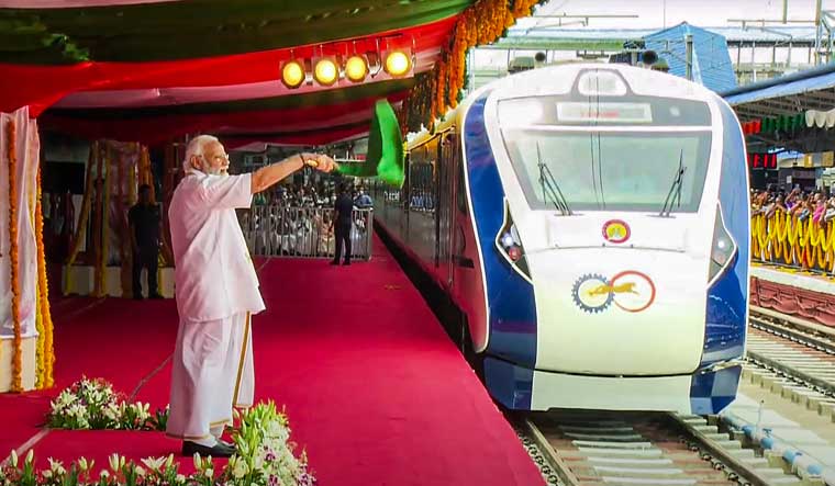 PM Modi flags off Kerala's first Vande Bharat Express train- The Week