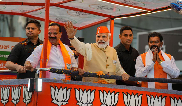 PM Modi takes out mega roadshow in Bengaluru- The Week