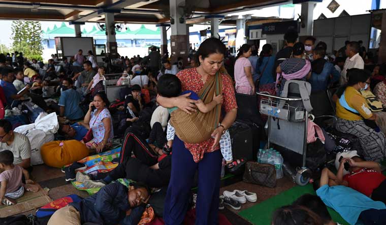 Manipur riots: Newborn babies, bed-ridden patients wait in cramped Imphal airport to flee state ...