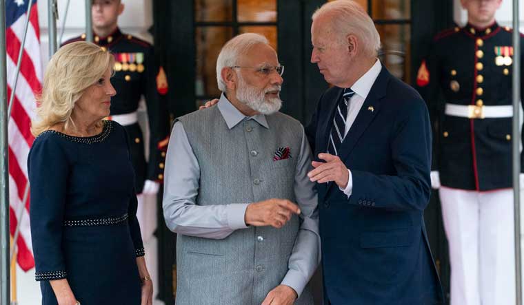 Modi in US: President Joe Biden, First Lady welcome PM to White House ...