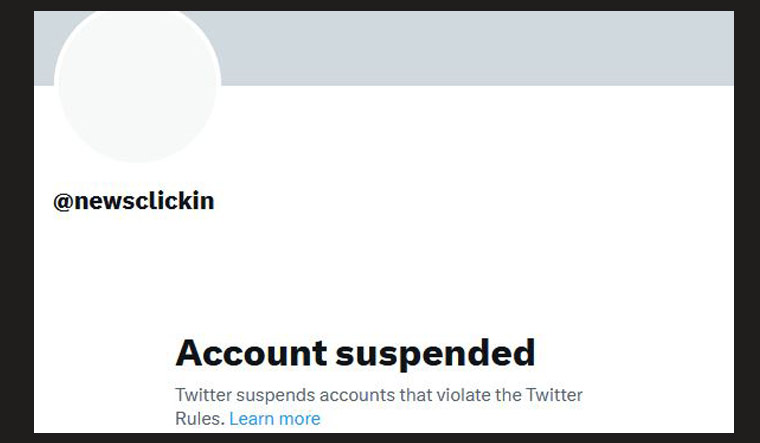 NewsClick Twitter account suspended amid allegations of spreading ...