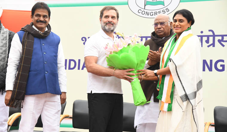 Y.S. Sharmila joins Congress; 'Will fulfil father's dream of making ...