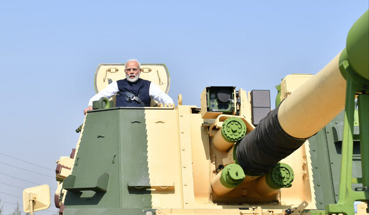 Modi 'checks out', rides on new artillery system for Indian Army- The Week