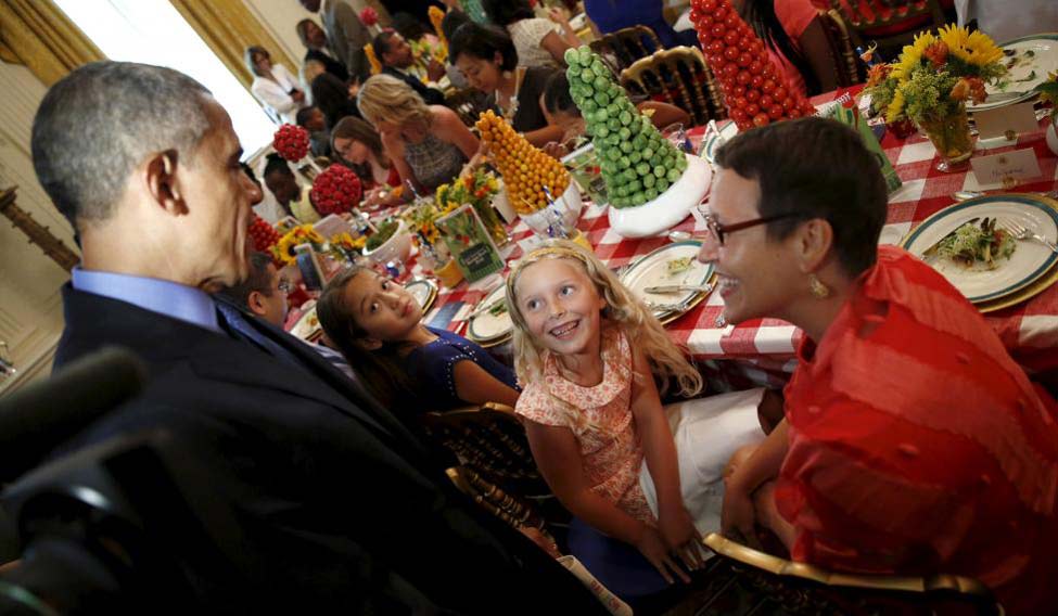 A healthy lunch at White House