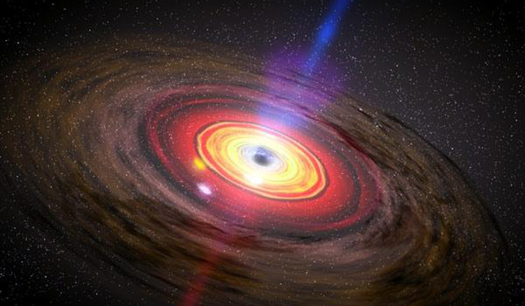 Wobbling black hole spewing jets of plasma distorts spacetime- The Week