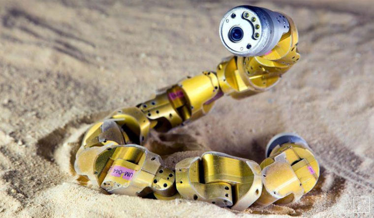 Scientists make snake-like robots that navigates unstructured terrain ...