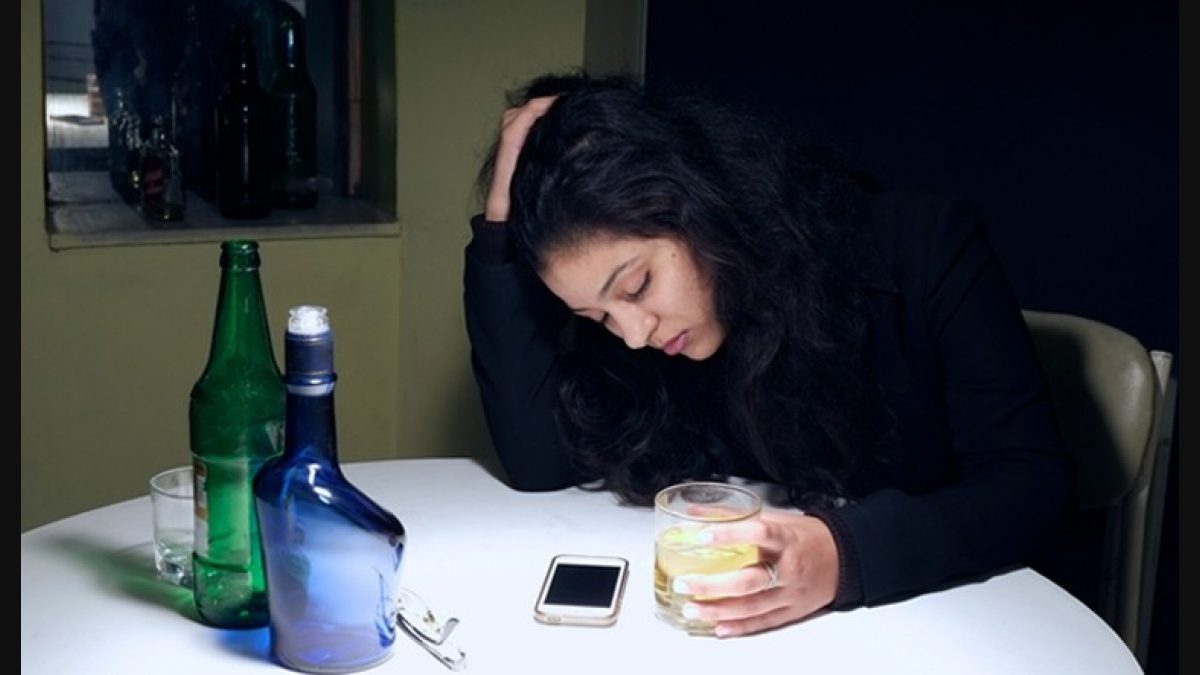 Teenage Girl Drinking Alcohol