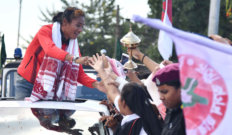 Asiad champion Hima Das returns home to rousing reception- The Week