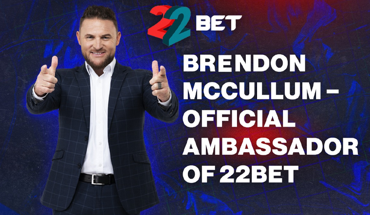 22BET ropes in New Zealand Cricketer ‘Brendon Mccullum’ as the new ...