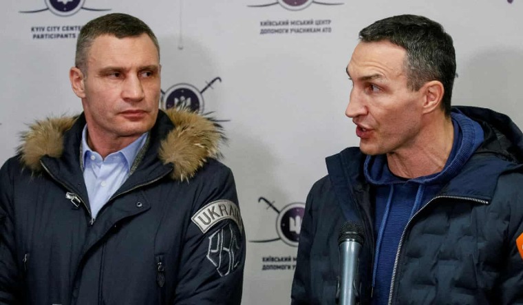 Ukraine's boxing champ brothers to defend their nation against Russia ...