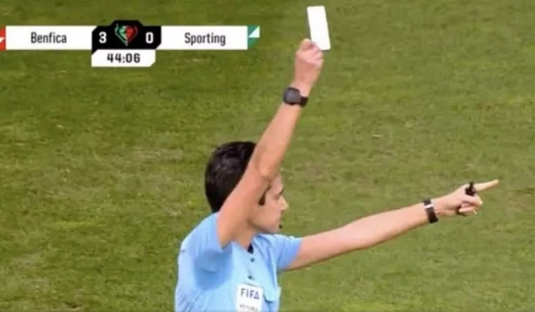 First white card in football shown. Here's what it means- The Week