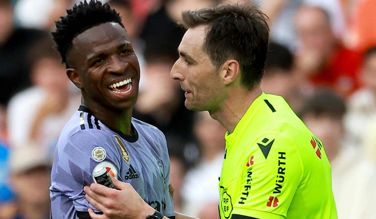 Real Madrid forward Vinicius Jr's red card revoked- The Week