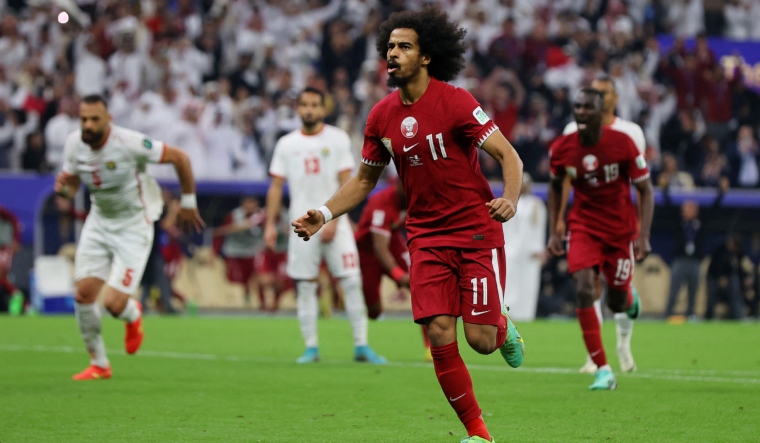 Akram Afif's penalty hat-trick helps Qatar defend AFC Asian Cup title ...