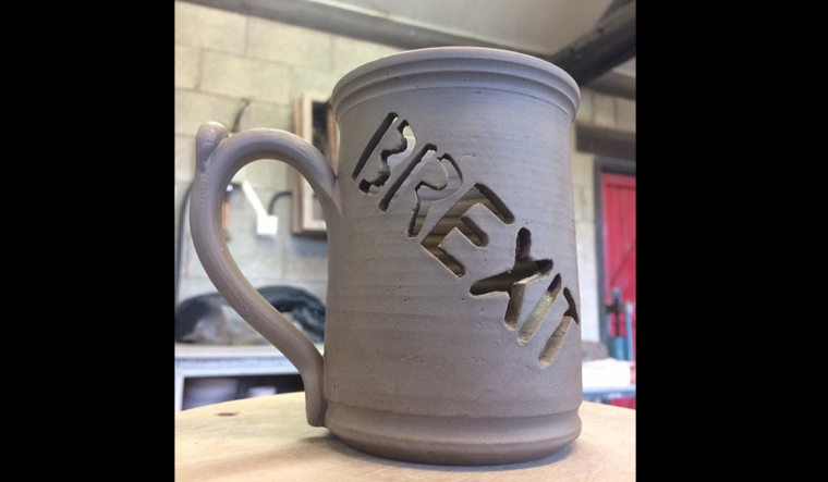 A witty criticism of Brexit—a mug with holes- The Week