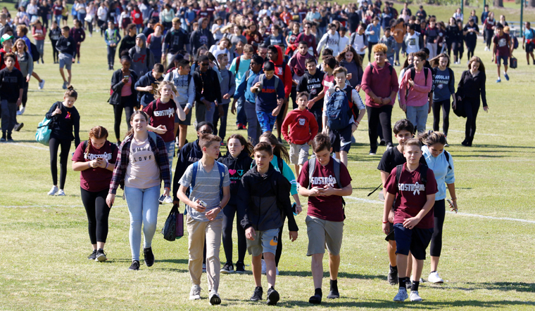 'ENOUGH': US student walkout sends message on gun violence- The Week