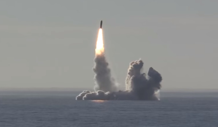 Russia's nuclear submarine test fires four Bulava missiles- The Week