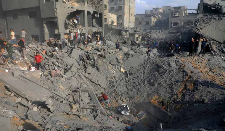 Israeli airstrikes on Gaza refugee camp kill Hamas commander Ibrahim ...