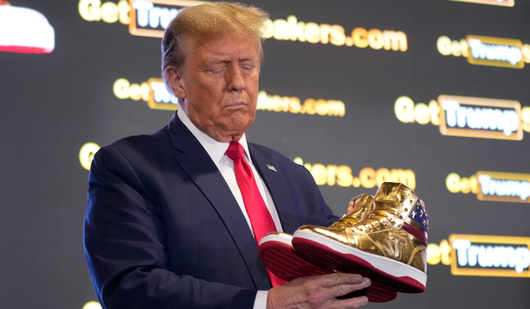 Trump launches gold high-top sneaker line- The Week