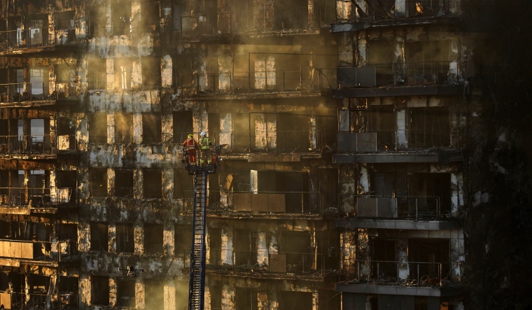 IN PICS | The horror of Valencia: Spain residential building fire ...
