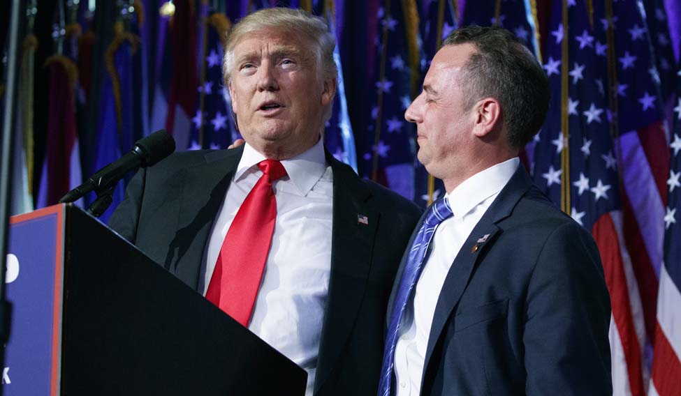 Trump names top aides