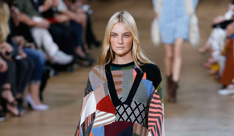 Patchwork outfits back this season