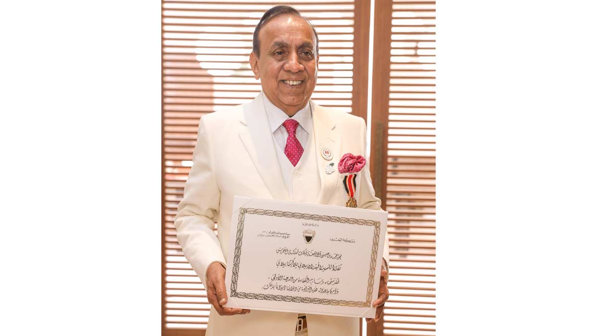 Bahrain honours Dr B. Ravi Pillai, chairman of RP Group, with ...