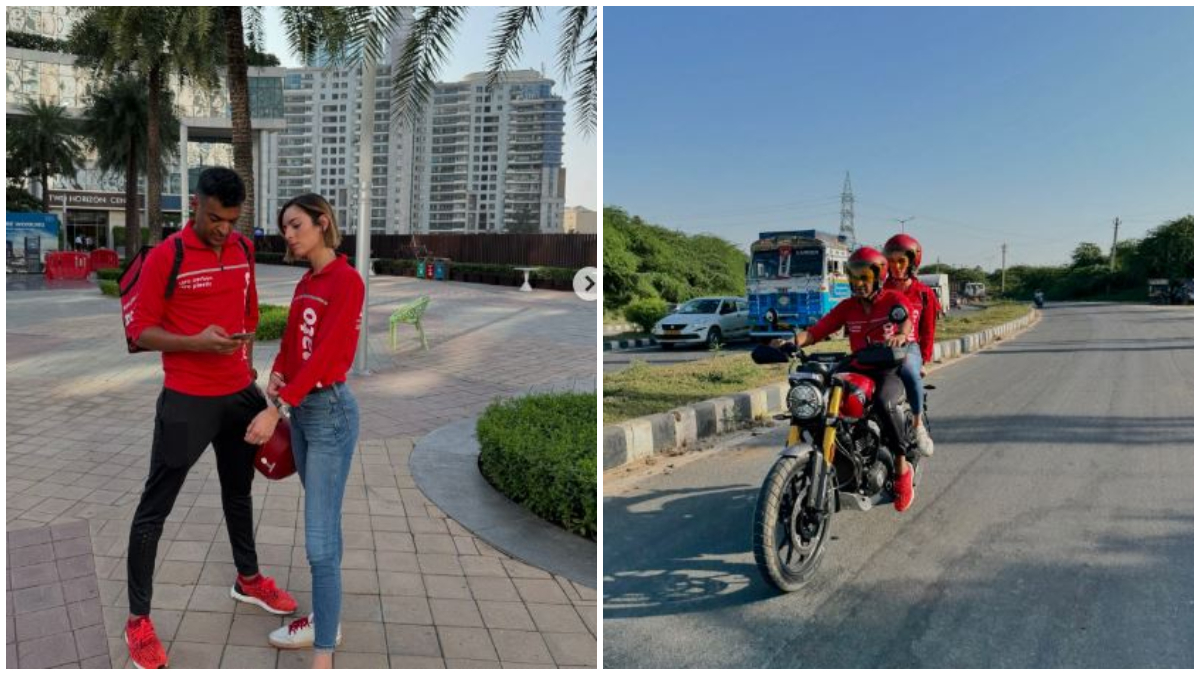 Zomato CEO Deepinder Goyal, wife Grecia Munoz turn delivery guys in ...