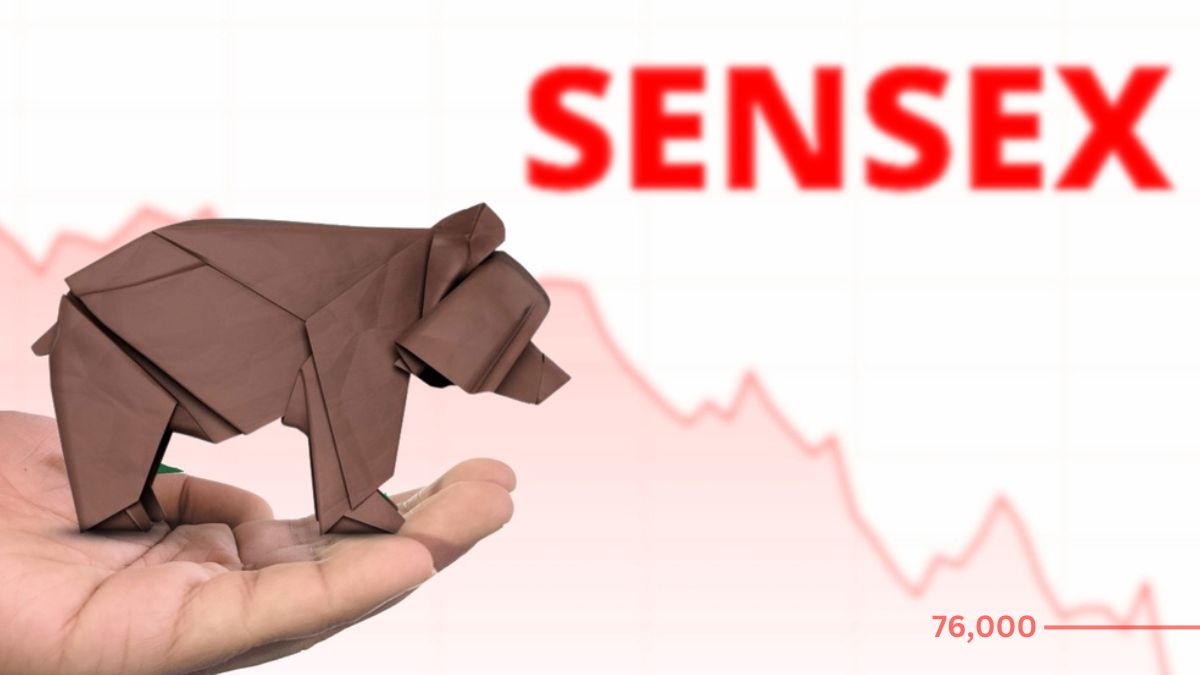 Stock market crash: Sensex falls below 76,000 as Donald Trump-triggered ...