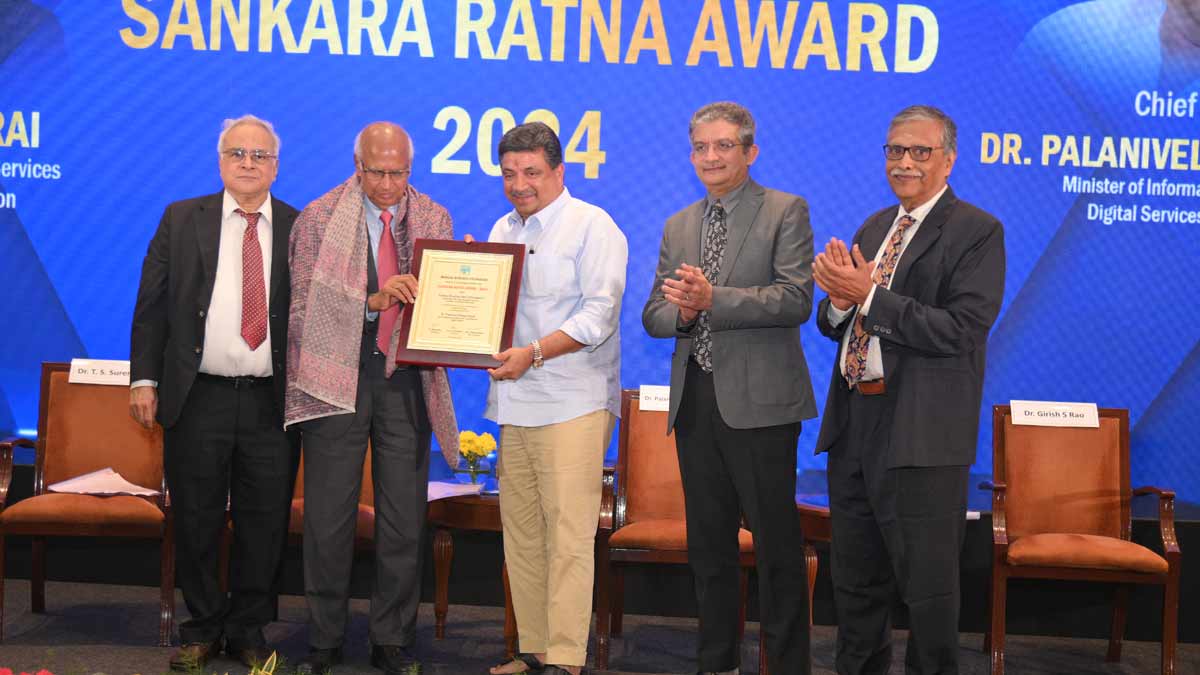 Ex-CEO and MD of TCS S. Ramadorai honoured with Sankara Ratna Award ...