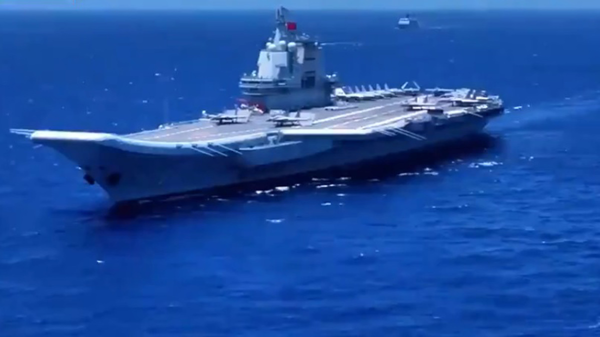 China flexes naval power: All three aircraft carriers at sea for first ...